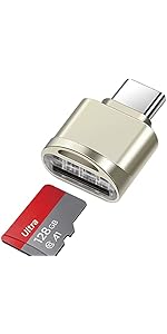 leizhan TF Card Reader, USB-C to TF/micro SD Card Reader, Adapter OTG ...