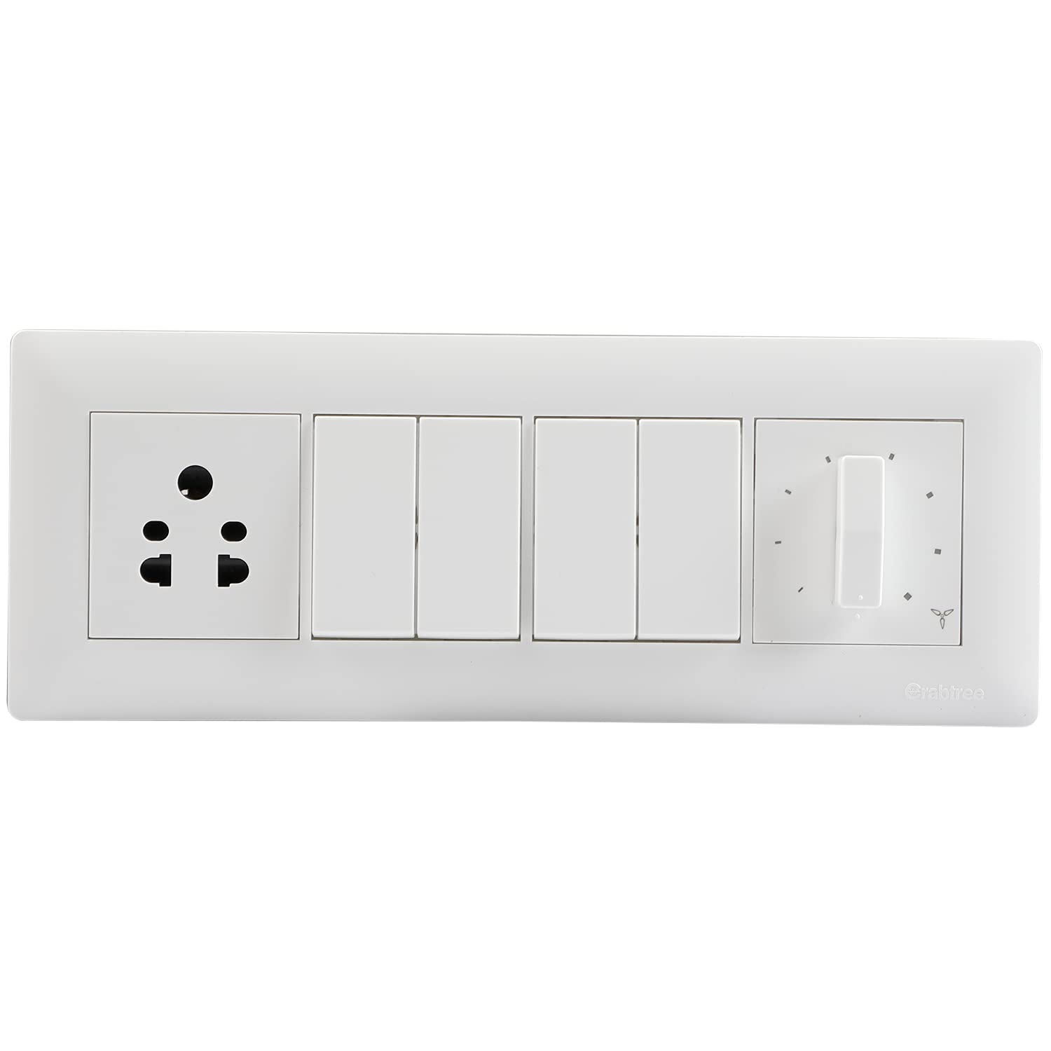 Crabtree Havells Crabtree Anti Viral Switch (Athena) Combo of 8 M Plate ...