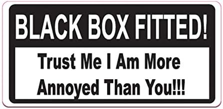 Subcribo Black Box Fitted Sticker Young Driver Van Car Bike Truck Black ...