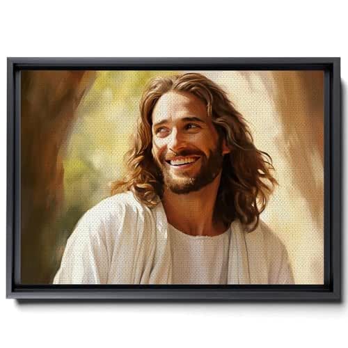 Amazon.com: Laughing Christ, Christ's Smile, Jesus Portrait, Jesus art ...