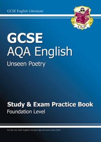 GCSE English AQA Unseen Poetry Study & Exam Practice Book Foundation ...