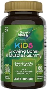 Amazon.com: Nature's Way Kids Growing Bones & Muscles Gummy, Supports ...