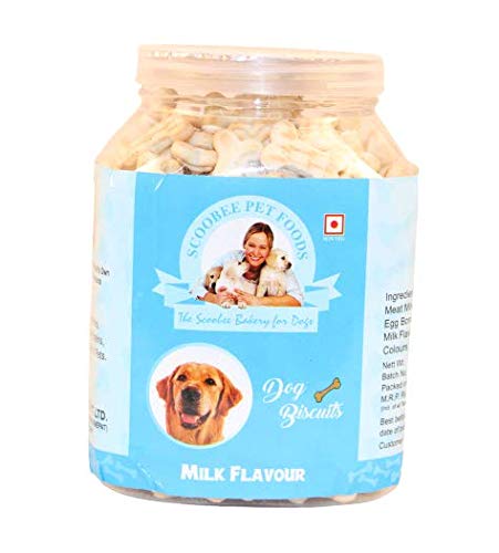 Buy BMS Milk Flavour Biscuits for Dog Treat Ideal Puppy Dogs Jar 400 ...