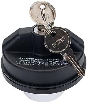 Amazon.com: Locking Gas Cap W/2 Keys, Lock Fuel Cap Compatible With ...