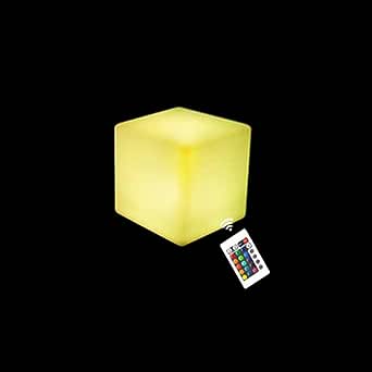 AHERO 4 inches Bar Table Lamp, USB Rechargeable Cube Night Light ...