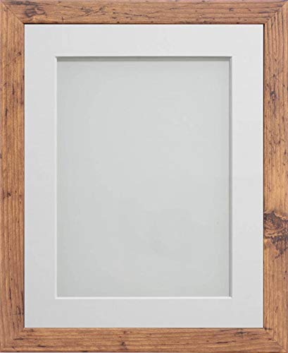 Frame Company Allington Rustic Photo Frame with White Mount, A4 for 9×6 ...