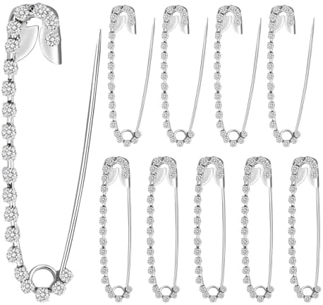 Amazon.com: VAMA Multicolor 36pcs Rhinestone Safety Pins Brooches ...
