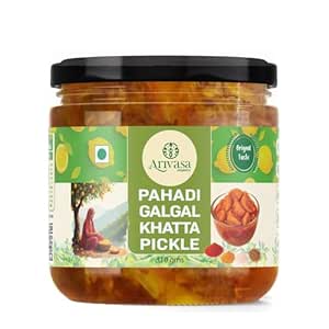 Arivasa Organics Pahadi Galgal Lemon Pickle 310g | 100% Natural Lime ...