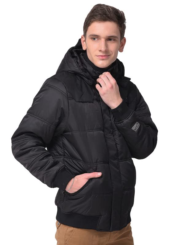 Buy Woodland Mens Polyster Casual Regular Jacket (Black, S) at Amazon.in