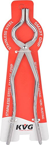 J S Industries Stainless Steel Pakkad/Kitchen Pincer/Sandasi 26.5 cm ...