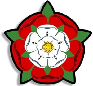 Amazon.com: Tudor Rose Shaped Sticker (Insignia Emblem UK England ...