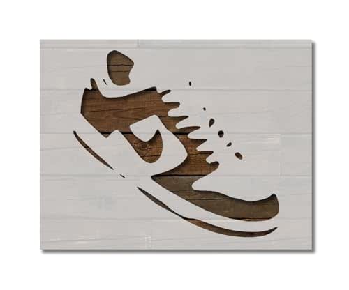 Amazon.com: Old Shoe Stencil Template Reusable for Painting on Walls ...
