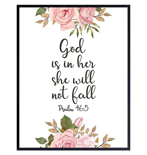 Amazon.com: Christian Scripture Wall Art LARGE 11x14 - Inspirational ...