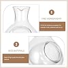 Amazon.com | CALLARON Japanese Cold Sake 4.9x3.73cm Glass Decanter ...