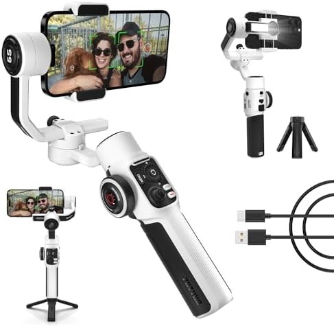 Zhiyun Smooth 5S Gimbal Stabilizer, Upgraded Smooth 5 Phone 3-Axis ...