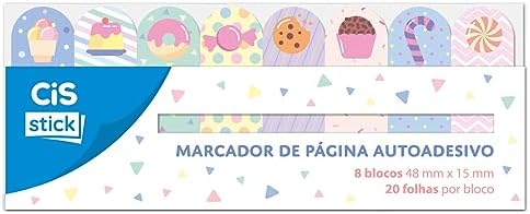 CIS Candy ST0402 Marcadores Página 8 modelos 48x15mm - 20 folhas por ...