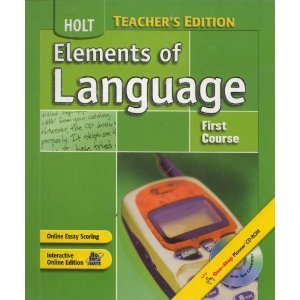 Elements of Language First Course/Mississippi Teacher's Edition: Holt ...