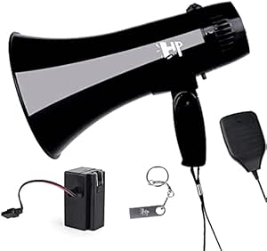 Amazon.com : HornPro Megaphone Bullhorn - with Built-in Siren 35 Watt ...