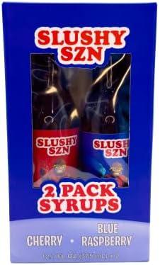 Amazon.com: Slushy Szn Cherry and Blue Raspberry Slushy Syrup for At ...