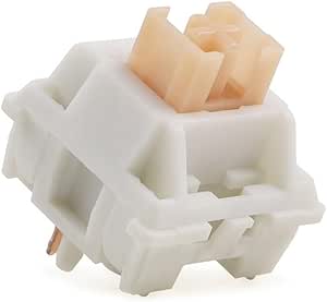 Outemu Cream Yellow Pro V2 Switch, 5Pin Pre-Lubed Silent Tactile Switch for Custom Mechanical ...