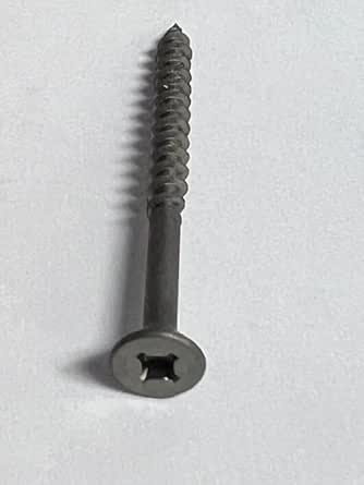 #10 21/2" Flathead Square Drive Wood Screw (100): Amazon.com ...
