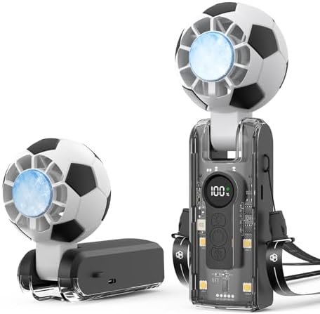 Amazon.com: Hiluckey Portable Handheld Turbo Fan with Ice Cooling, 5 ...