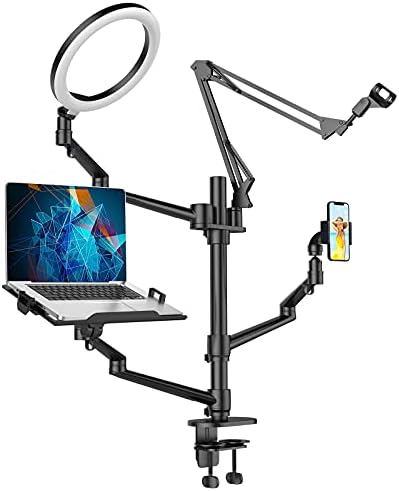 Amazon.com : 6.3" Ring Light with Clamp Mount for Laptop,Webcam Light ...