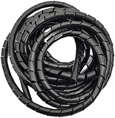 Amazon.com: MyyYiTar 1/2 inch-18ft Spiral Wrapping Cable Winding Coiled ...