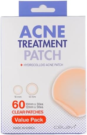 Amazon.com : Celavi Acne Spot Treatment Hydrocolloid Patch (Acne Treatment, 60 Count) : Beauty ...