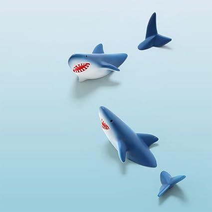 Amazon.com: 2 Set of Shark Fridge Magnets, Cute Shark Refrigerator ...