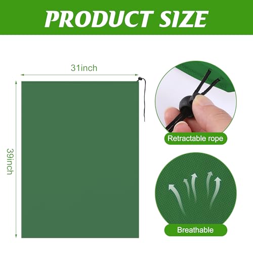 Alpurple 3 Packs Winter Drawstring Plant Covers- 31 x 39 Inch Warm ...