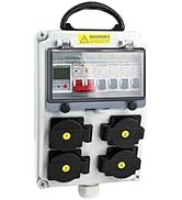 Power Distribution Box, 110V High Current Wall Mount Electrical Box ...