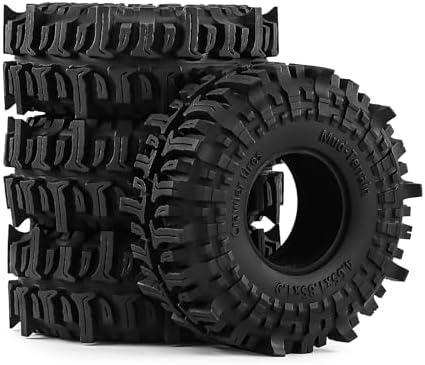 Amazon.com: RCMMTING 1.9" Soft Rubber Crawler Tires, Aggressive Off ...
