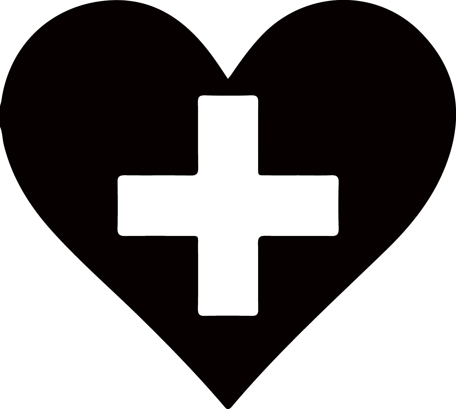 Medical Cross Black And White