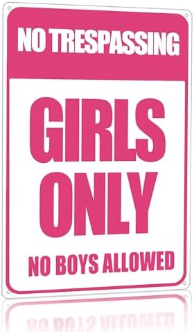 Amazon.com: Smilelife Girls Gifts Funny Only Sign No Trespassing No ...