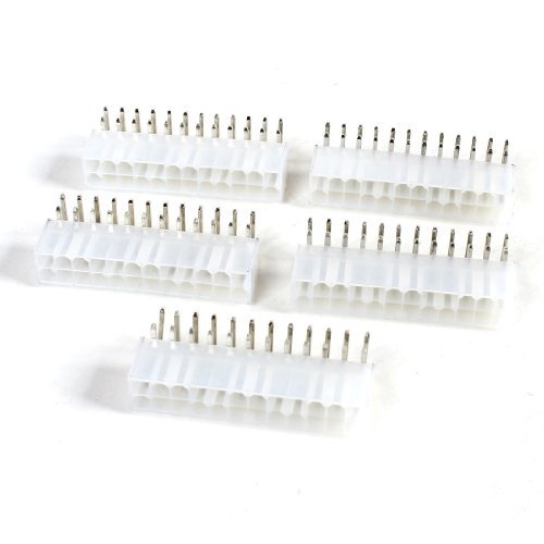 3NH® 5PCS 24 Pin 90 Degree Terminal Power Supply PCB ATX Plug Connector ...