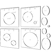 Amazon.com: Monliful Pack of 4 Oval Inlay Template Set, Router ...