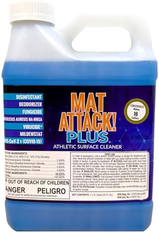Amazon.com: Dollamur Mat Attack! PLUS® Gym & Yoga Mat Cleaner, Hygienic ...