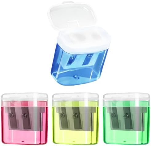 ZELHYEUU 4 Pcs Pencil Sharpeners, Manual Pencil Sharpener with ...
