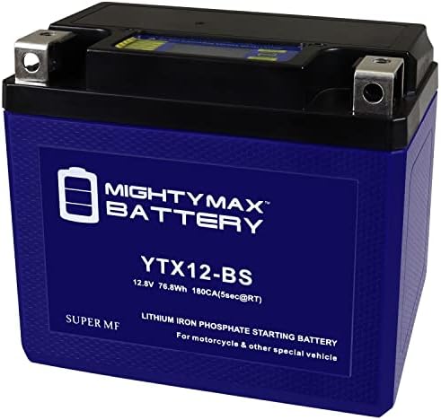Amazon.com: Mighty Max Battery YTX12-BSLIFEPO4-12 Volt 10 AH, 270 CCA ...