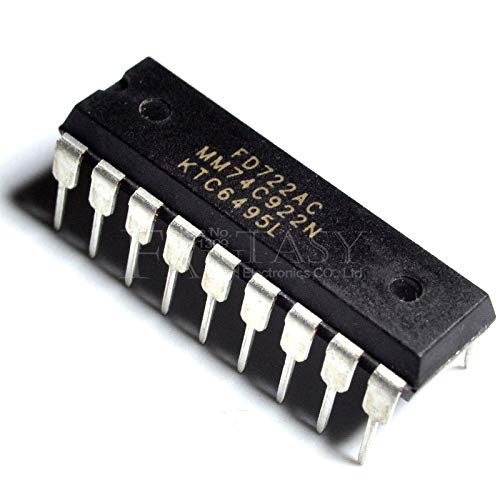 5PCS MM74C922N DIP18 MM74C922 74HC922N 74HC922 DIP: Amazon.com ...