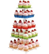Amazon.com: LoveDisplay Cupcake Stand, 4 Tier Cupcake Stand for 50 ...