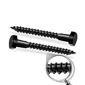 1/4" x 2-1/2" Lag Bolts, Stainless Steel Hex Head Lag Screws Heavy Duty ...