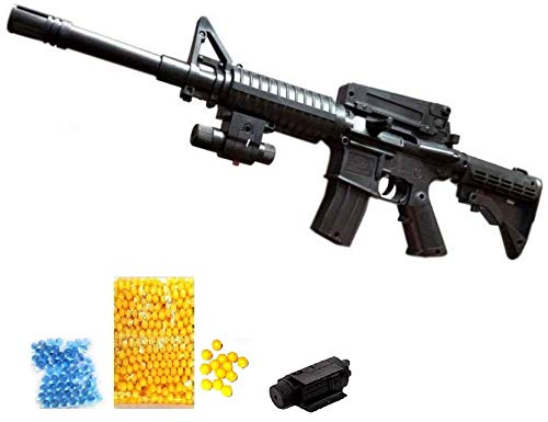 HALO NATION® PUBG M4 M4-1 M416 with 1000 BB Bullets M-4 Toy Gun 2 in 1 ...