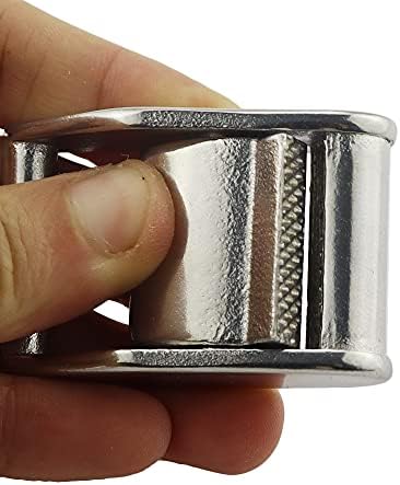 Amazon.com: 2 Pack Heavy-Duty 316 Stainless Steel Lock Slider Buckles ...