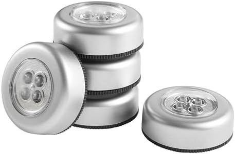 Hazeldene Stick On Lights 5 Pack, Battery Lights Indoor, Portable Light ...