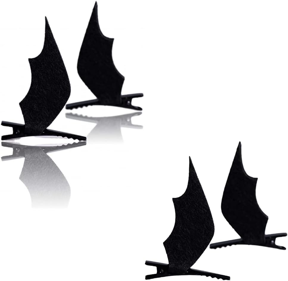 Amazon.com : Aeyistry 1 Pair Halloween Bat Wings Hair Clips,Devil Wing ...