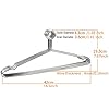 Amazon.com: 10 pcs Stainless Steel Security Clothes Hangers Metal Anti ...