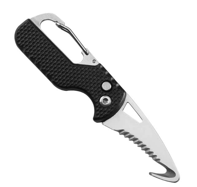 NYTRYD Hook Cutter Open Box Belt Cutter Sawtooth Blade EDC Folding ...