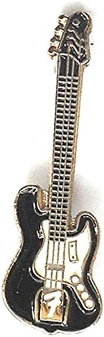 Metal Enamel Pin Badge Rock Music Electric Fender Guitar in Red ...